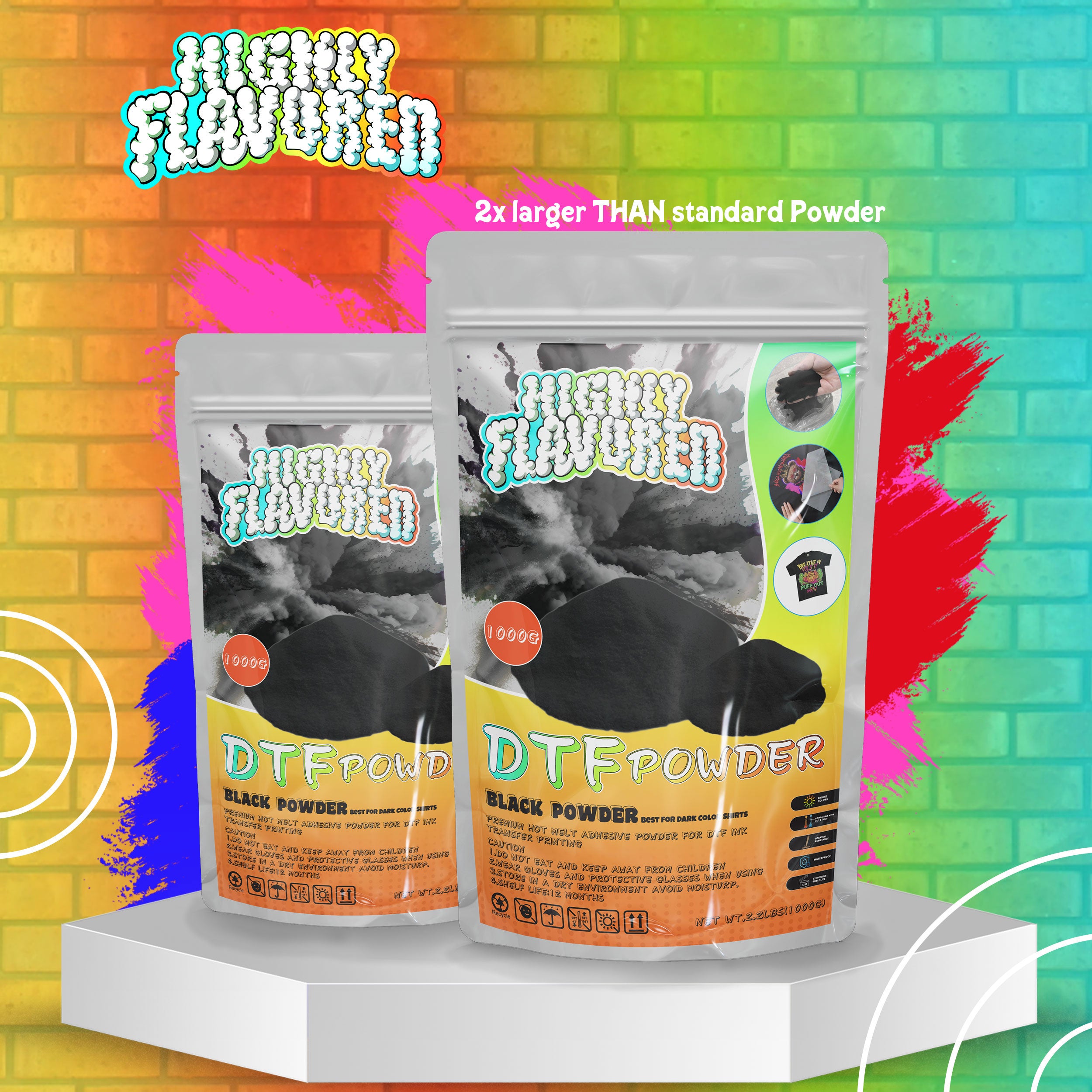 DTF Black Powder 1Kg/1000g - DTF Printing & Ink – Highly Flavored