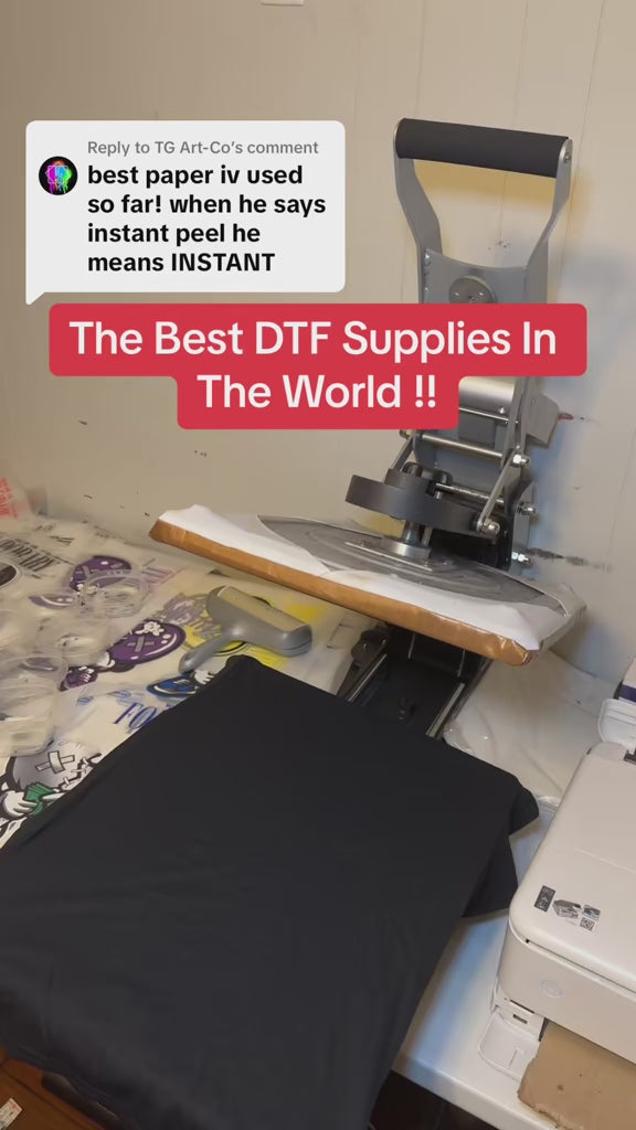 DTF Starter Bundle: A3 - Hot Peel - Powder - Ink – Highly Flavored